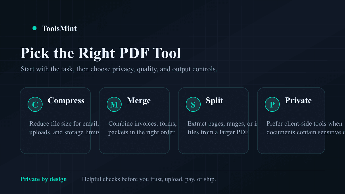 Best Free PDF Tools 2026 Compared | ToolsMint | ToolsMint